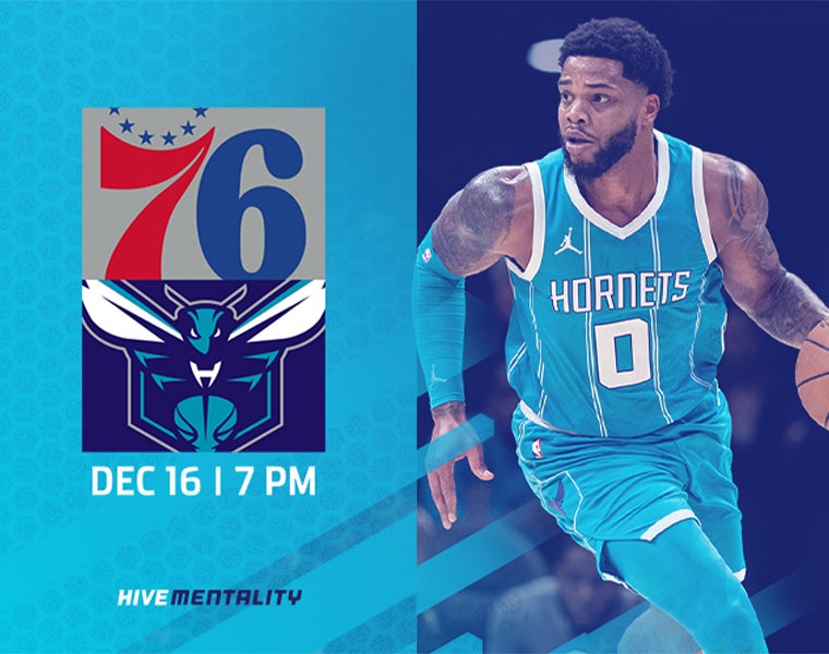 Charlotte Hornets vs Philadelphia 76ers | Spectrum Center Charlotte