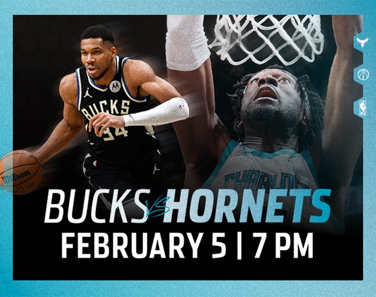 Charlotte Hornets vs Milwaukee Bucks | Spectrum Center Charlotte