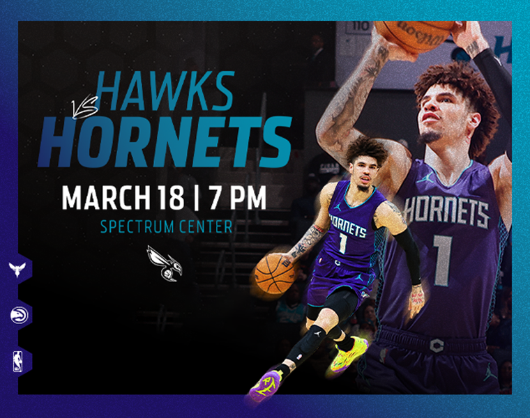 Charlotte Hornets vs Atlanta Hawks | Spectrum Center Charlotte