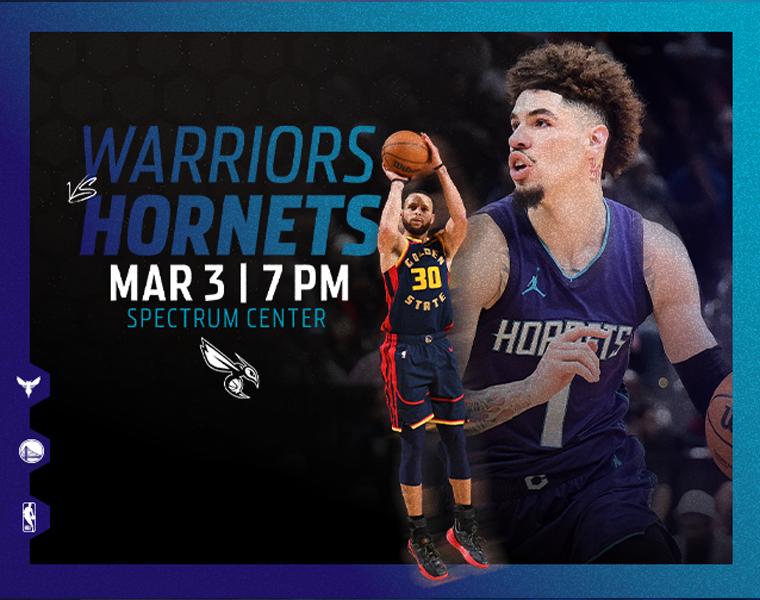Charlotte Hornets vs Golden State Warriors | Spectrum Center Charlotte